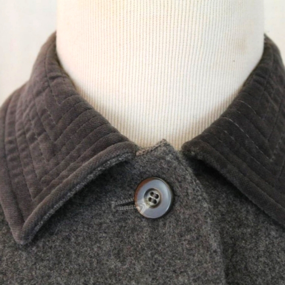 jaeger | Jackets & Coats | Vintage Jaeger Belted Gray Wool Jacket Uk 8 ...